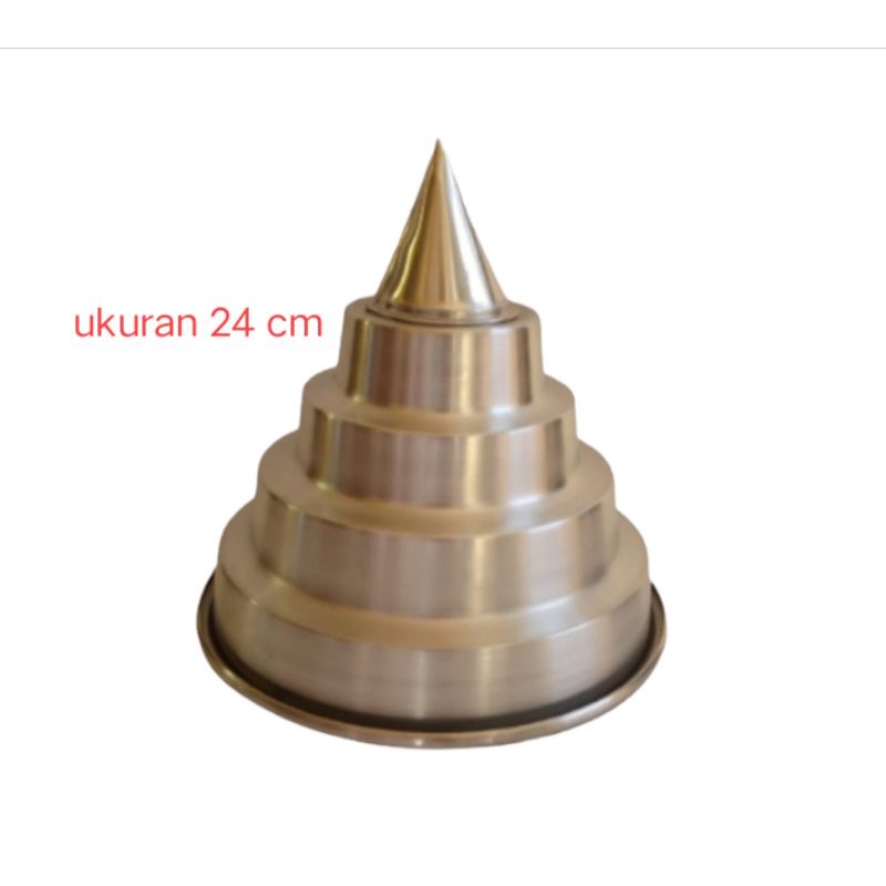 Jual Cetakan tumpeng susun besar Loyang nasi kuning ukuran 20,22,24 cm ...