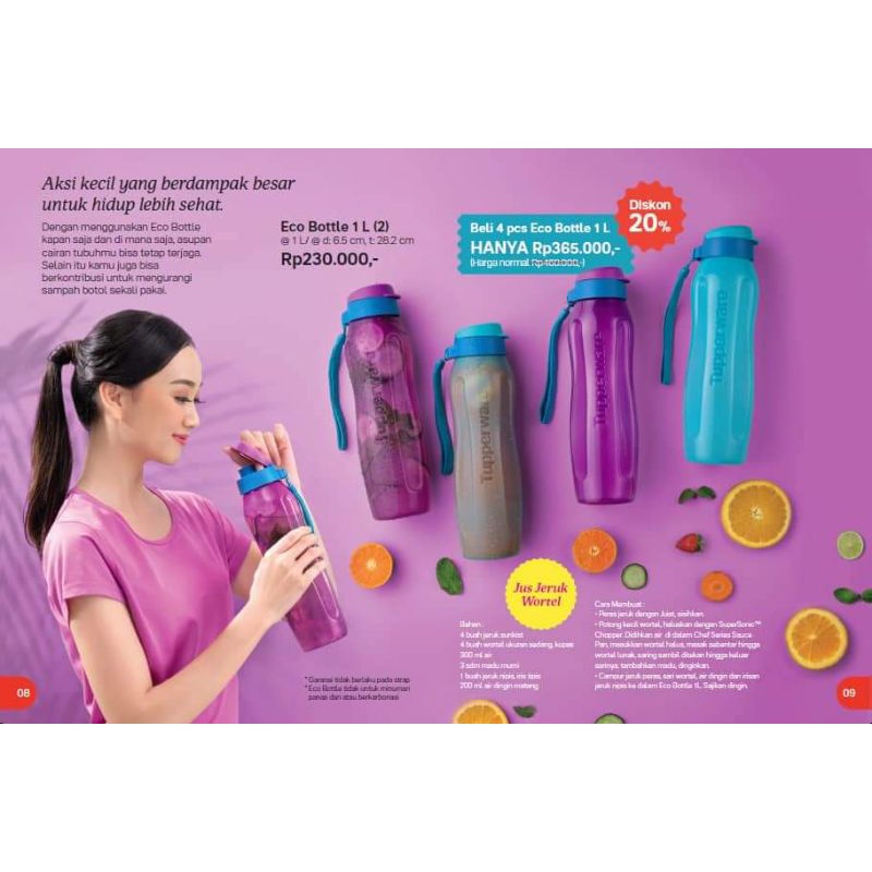 Jual Botol minum Tupperware 1L | Shopee Indonesia