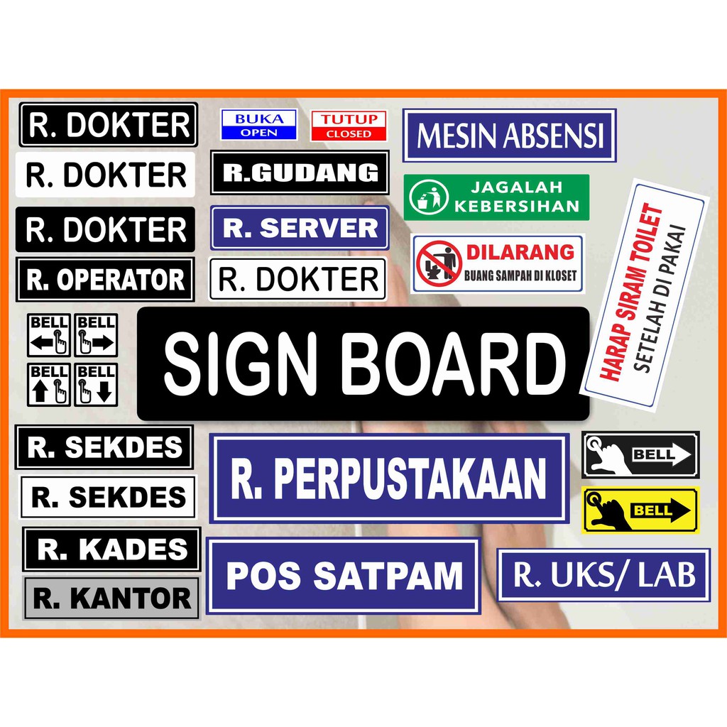 Jual Papan Tulisan Custom Akrilik Sign board | Shopee Indonesia
