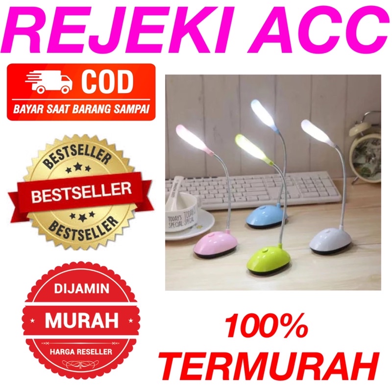 Jual Lampu meja Belajar V7188 Vanstar LED Baterai Study lamp table Desk ...