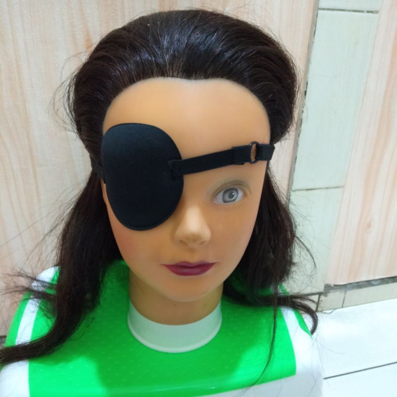 Jual Penutup Mata Sebelah Kiri Bahan Busa Warna Hitam | Shopee Indonesia