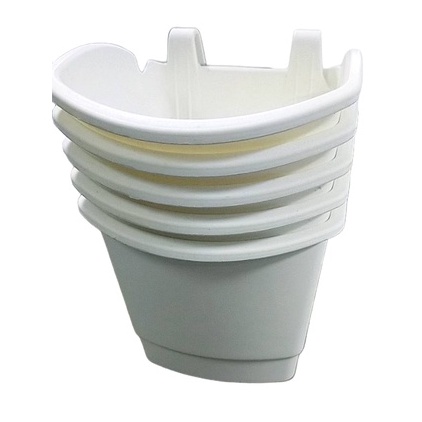 Jual POT Cantel KOTAK TIP S Warna Merah Bata Putih Hitam Pot Vertical ...