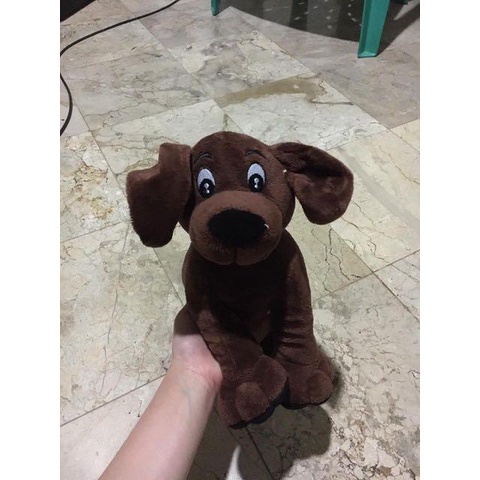 Jual Boneka Anjing Berdiri Coklat Bel Ukuran Sedang 30cm | Shopee Indonesia