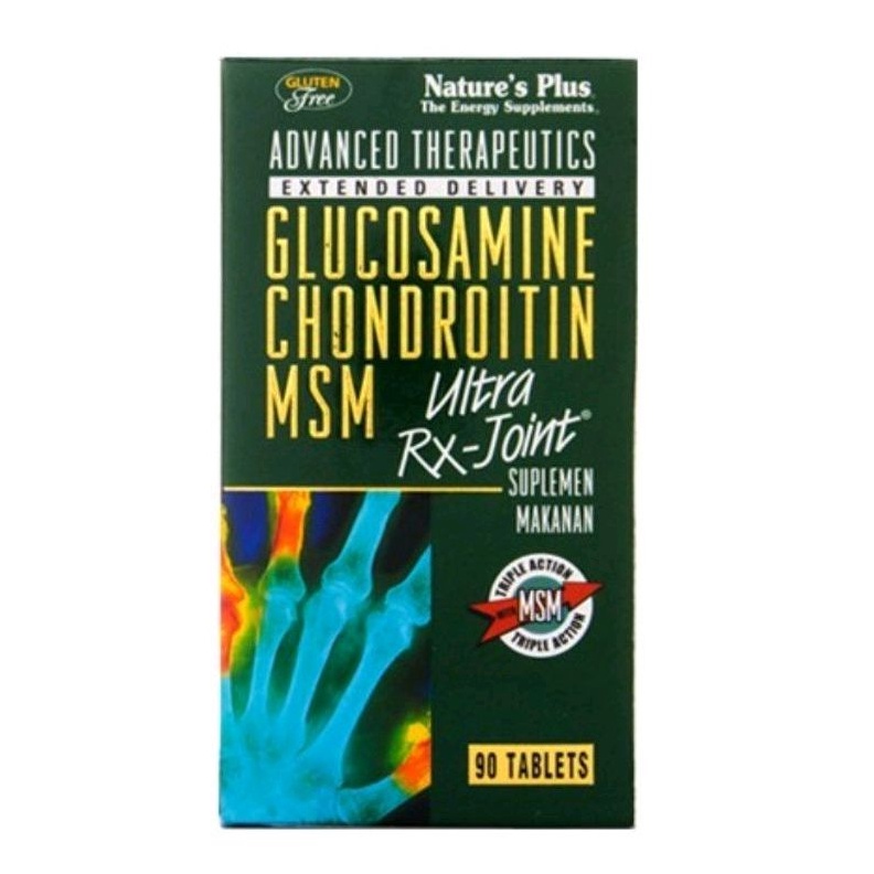 Jual Nature's Plus Glucosamine Chondroitin MSM Ultra Rx Joint (90 ...