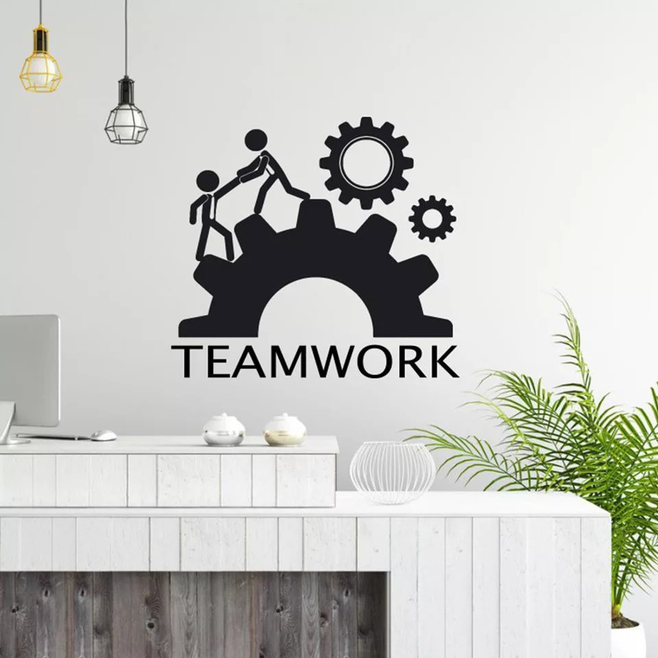 Jual Stiker Dinding Teamwork Team Work Quotes Motivasi Ruangan Kantor ...