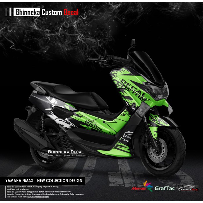 Jual DECAL REGULER CLASS NMAX ABSURD GREEN | Shopee Indonesia