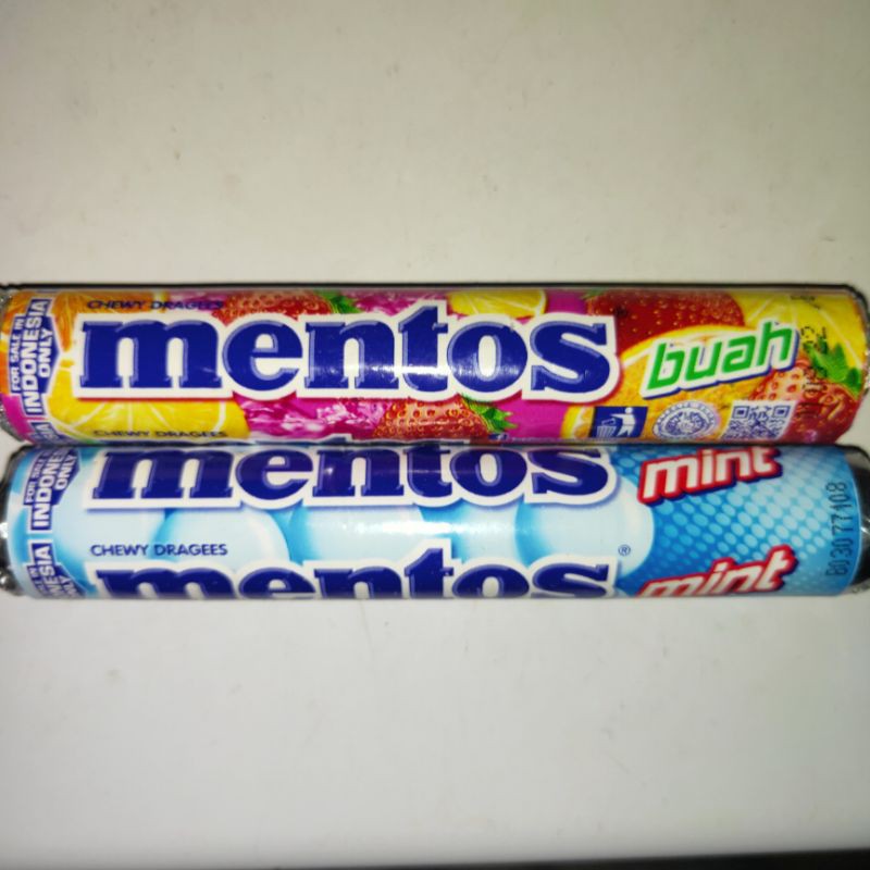 Jual MENTOS ROLL MINT DAN BUAH ANGGUR PERMEN LEMBUT CHEWY 29g PERFETTI ...