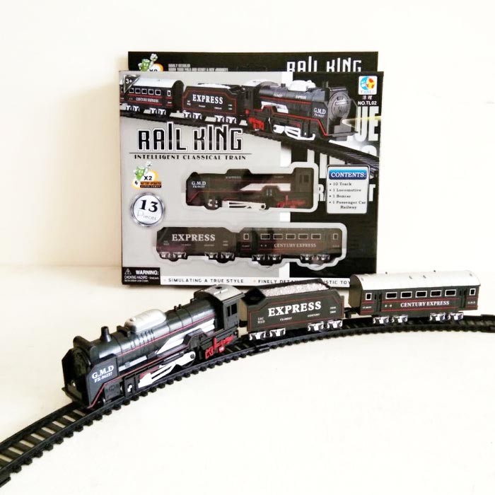 Jual Rail King Train 13 pcs MAINAN ANAK KERETA KERETAAN RAIL KING TRAIN ...