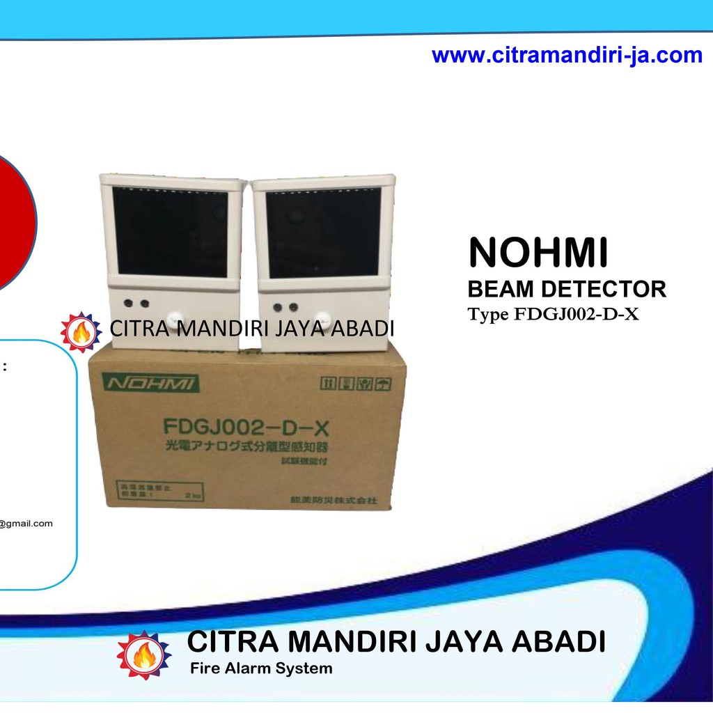 Jual Beam Detector Nohmi type FDGJ002-D-X | Shopee Indonesia