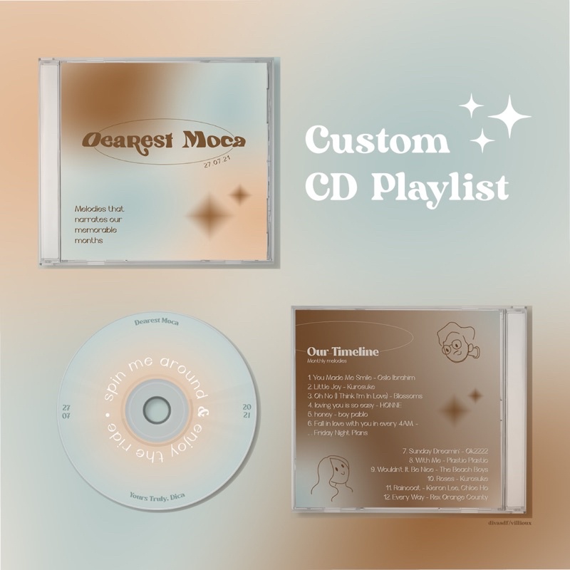 Jual Custom CD Playlist Gradient | Shopee Indonesia