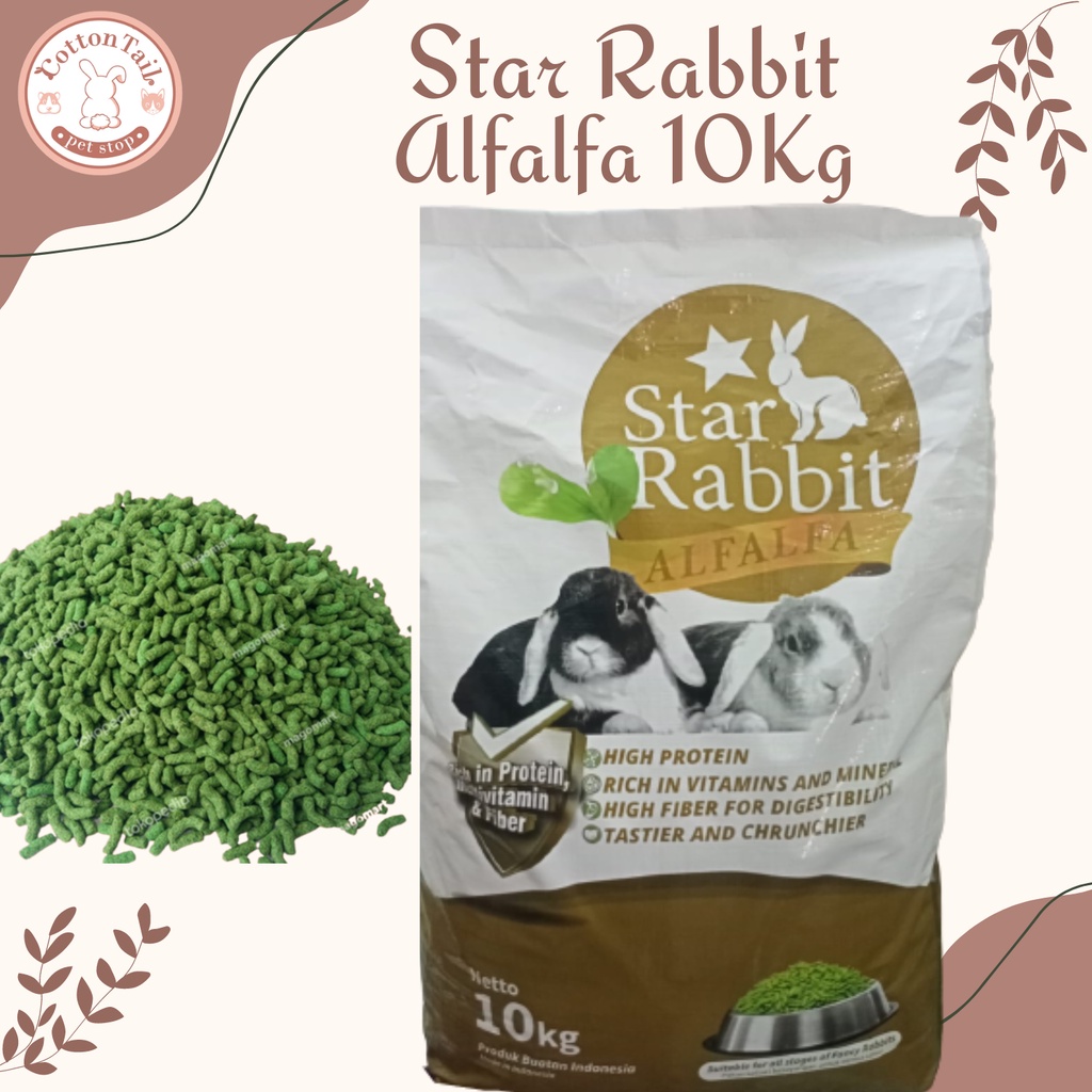 Jual Star Rabbit Alfalfa Pelet Kelinci Makanan Kelinci Star Rabbit 10Kg ...