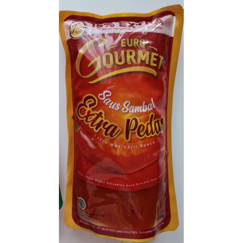 Jual Saus sambal Euro Gourmet 1kg / 500gr Saus Tomat Saus Extra Pedas ...