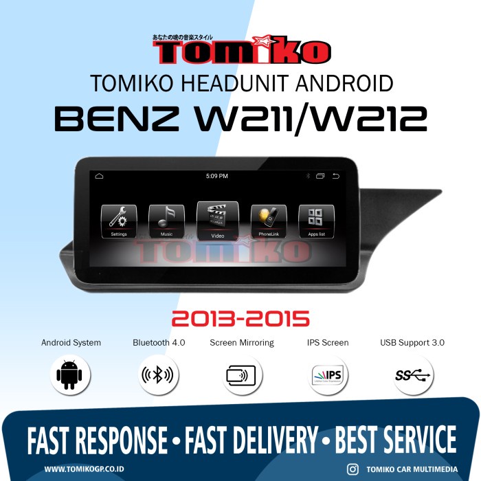 Jual Tomiko Head Unit Android OEM Mercedes Benz E Class W211/W212 2013 ...