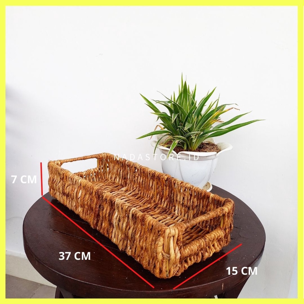 Jual Napkin / Tray Panjang / Baki / Long Tray Anyaman Enceng Rangka ...