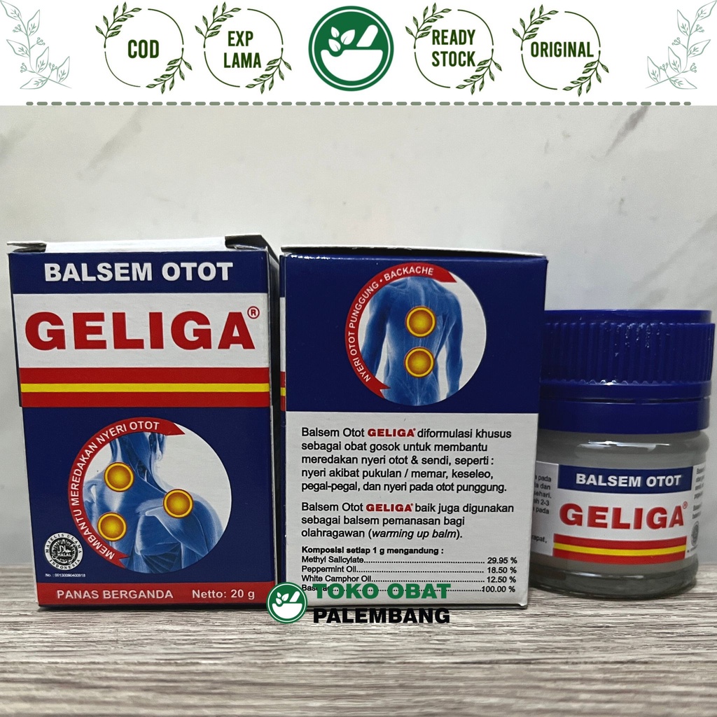 Jual BALSEM OTOT GELIGA 20 GRAM CAP LANG BALSAM EAGLE BRAND BALM PANAS ...