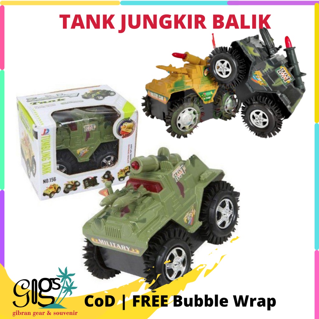 Jual MAINAN TUMBLING MOBIL TANK TENTARA JUNGKIR BALIK MILITER | Shopee ...