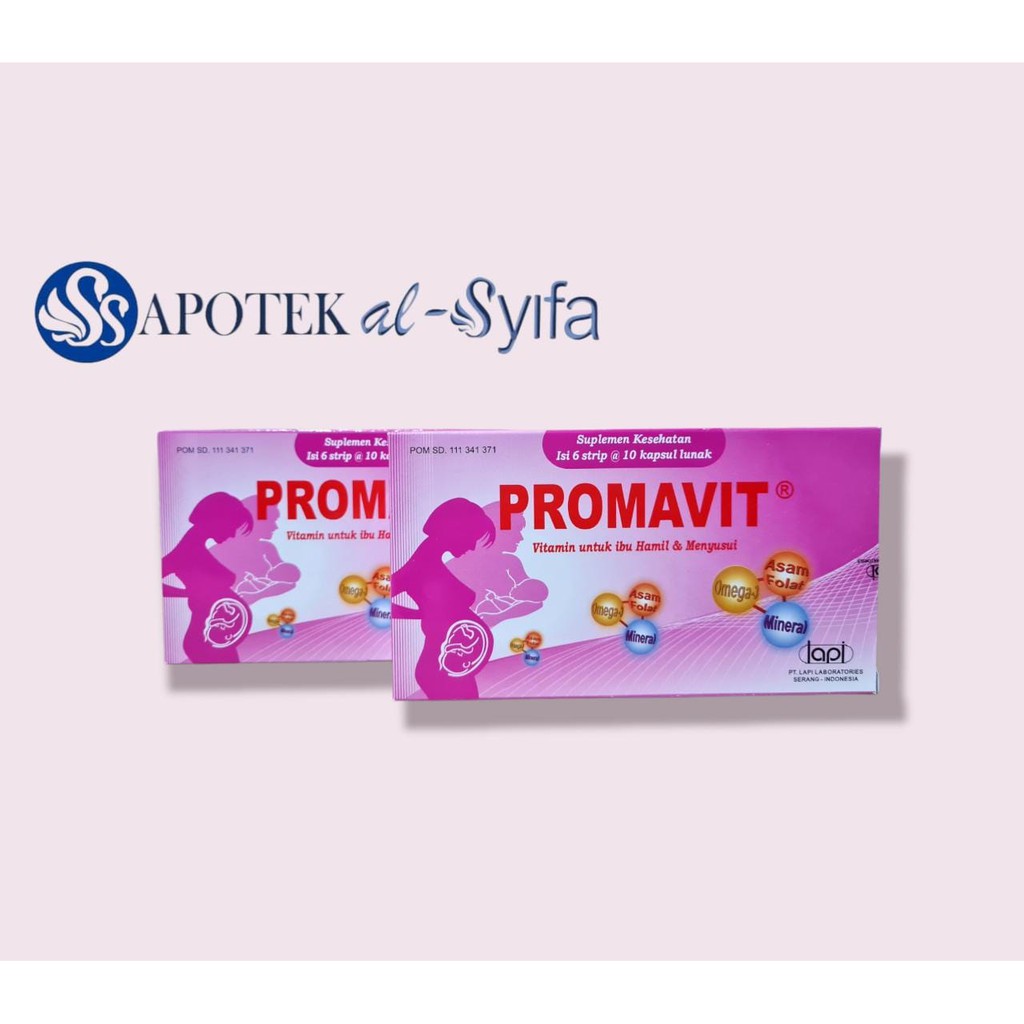 Jual Promavit Vitamin Ibu Hamil Dan Menyusui ( 1 Strip isi 10 Kapsul/ 1 ...