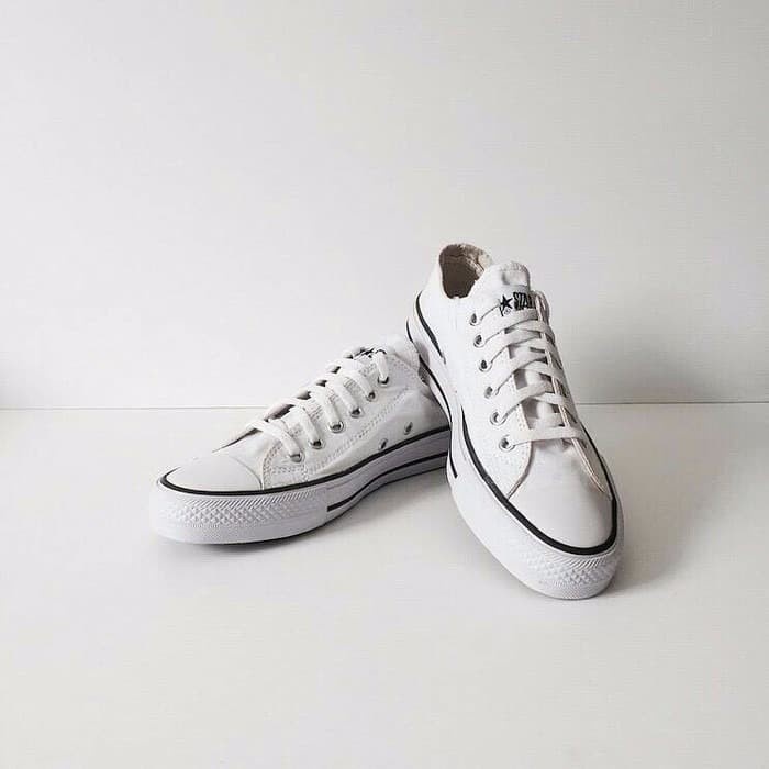 Jual t704t0g Sepatu Converse Original Tipe All Star Putih - Garis Hitam ...