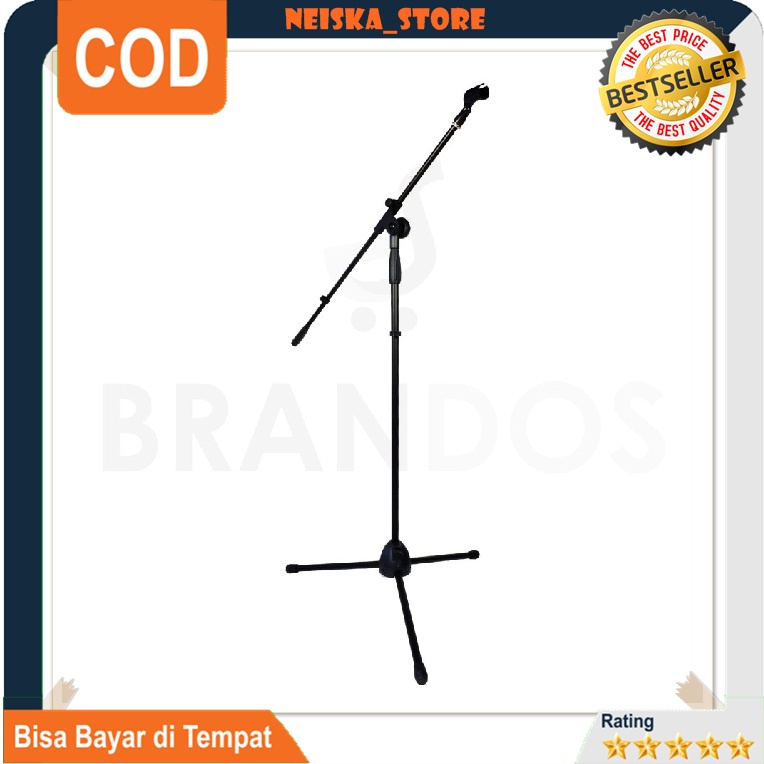 Jual Stand Holder Mic Stand Microphone Mic Holder Stand Mic Lantai Stand Mic Panjang Tripod ...