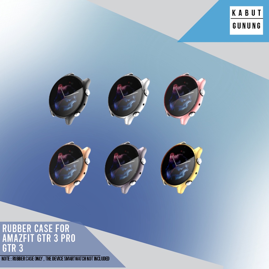 Jual Silicone Rubber Case Bumper Cover Screen for Amazfit GTR 3 Pro GTR ...