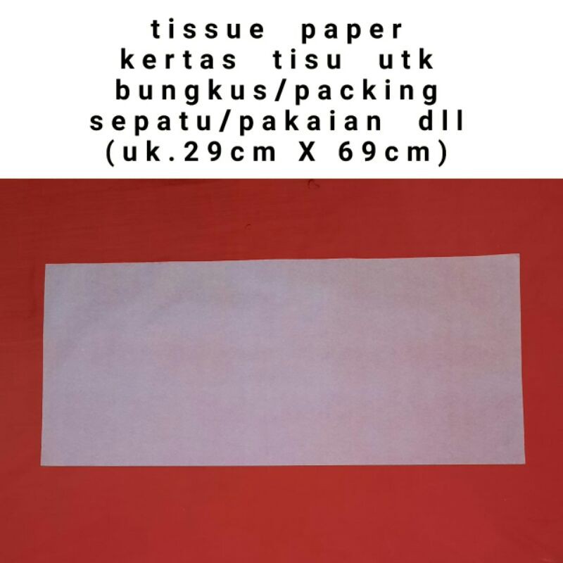 Jual kertas tisu tissue paper packing sepatu pakaian dll isi 3lembar ...