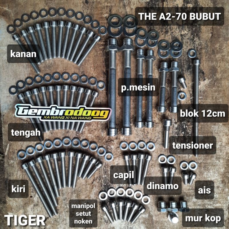 Jual BAUT L STAINLESS MESIN TIGER FULL MODIF BUBUT | Shopee Indonesia