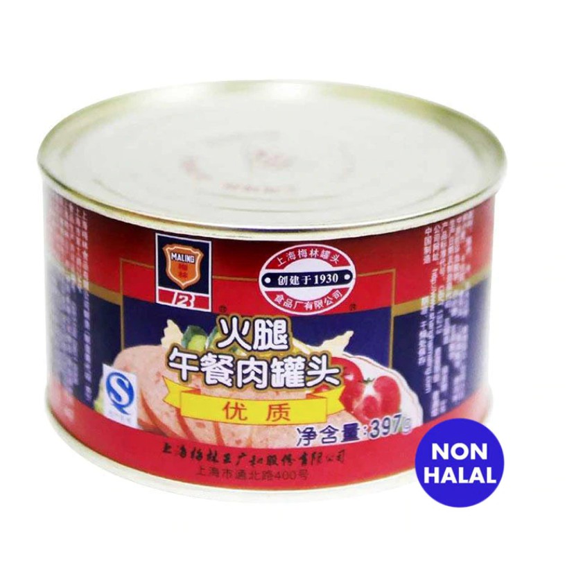 Jual TTS Ma Ling Premium Canned Ham Pork Luncheon Meat Non Halal 397gr ...