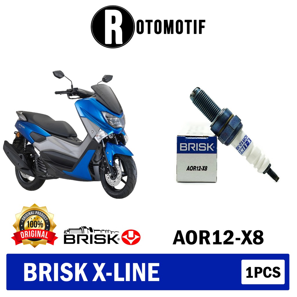 Jual Busi Brisk Motor Vixion Nmax Aerox Pcx Satria X LINE AOR12-X8 ...