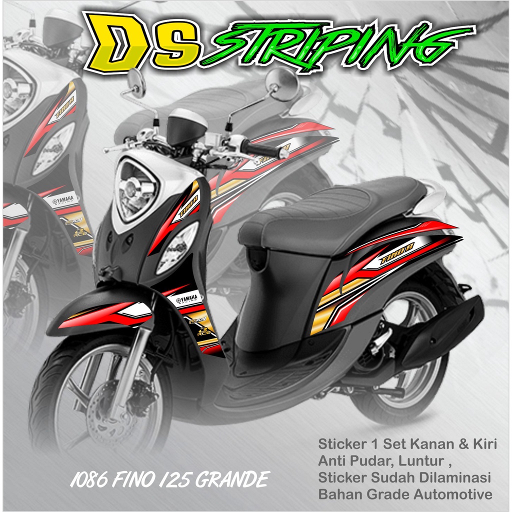 Jual 1086 Stiker Striping Fino FI 125 Grafik Simpel Warna Variasi ...