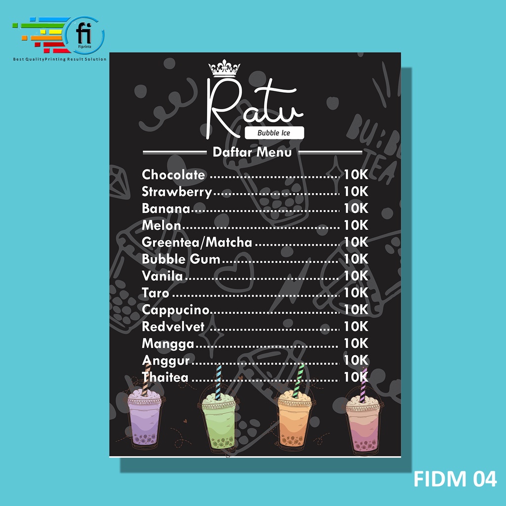 Jual Jasa Desain Daftar Menu Makanan & Minuman Custom | Edit menu Cafe ...