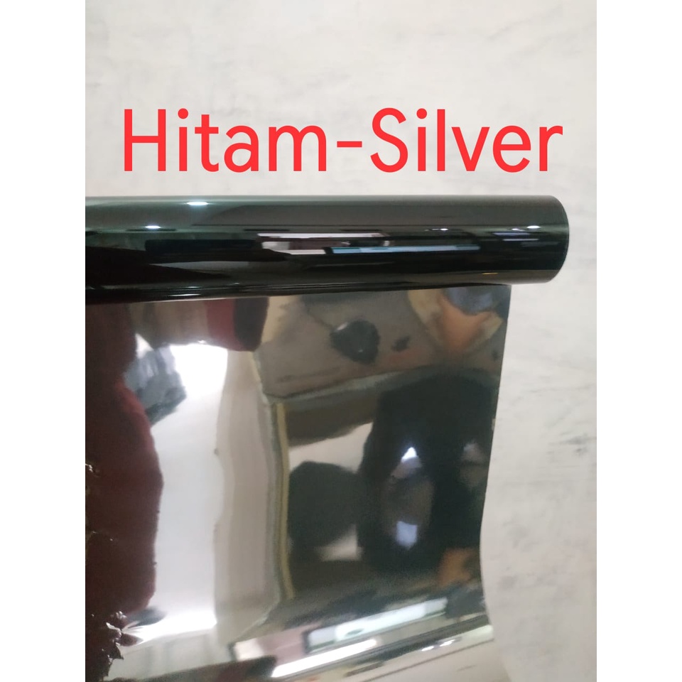 Jual (COD) STIKER KACA ONE WAY HITAM SILVER TIDAK TEMBUS PANDANG ...