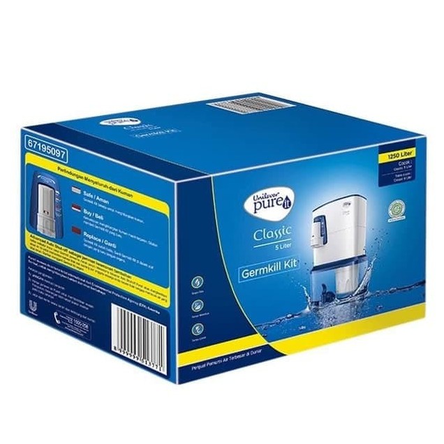 Jual PUREIT CLASSIC 5 Liter GERMKILL KITT 1250 LITER 100% original ...
