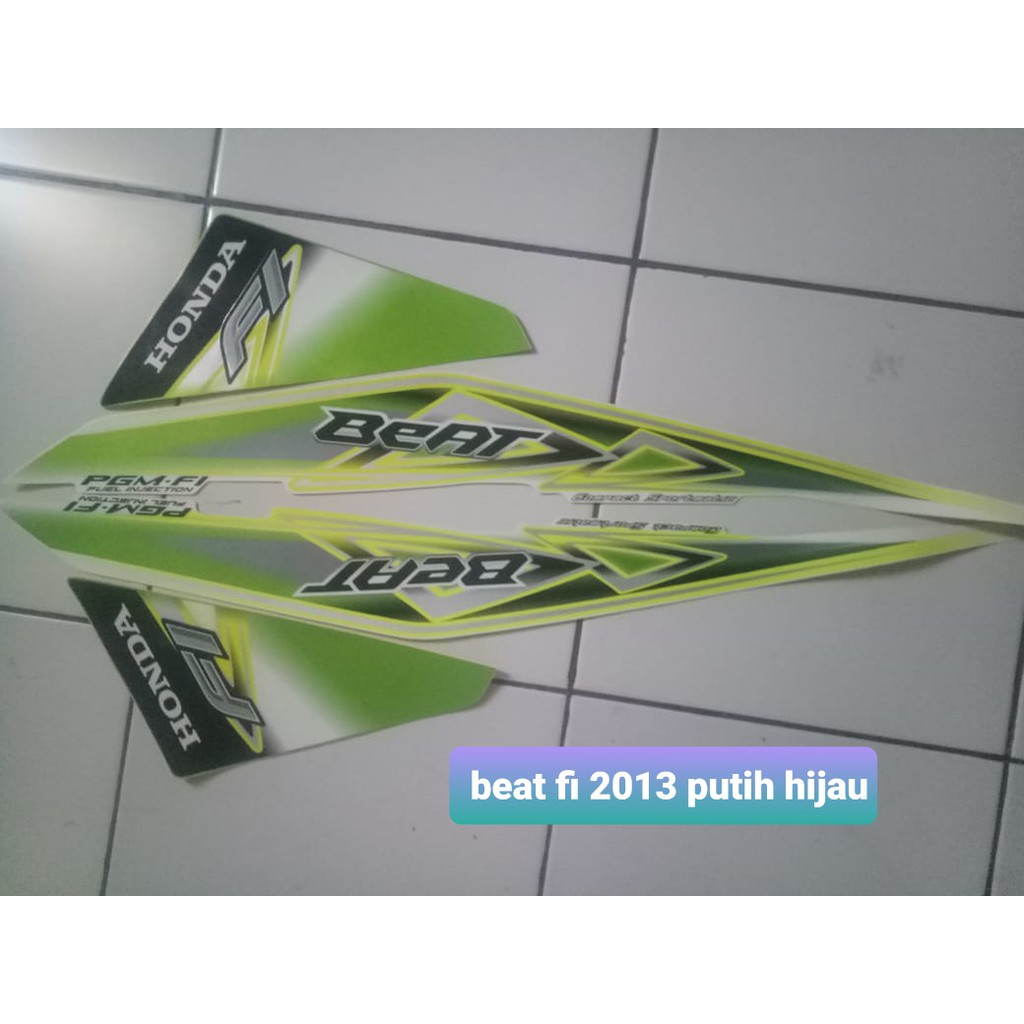 Jual stiker striping honda beat fi 2013 hijau | Shopee Indonesia