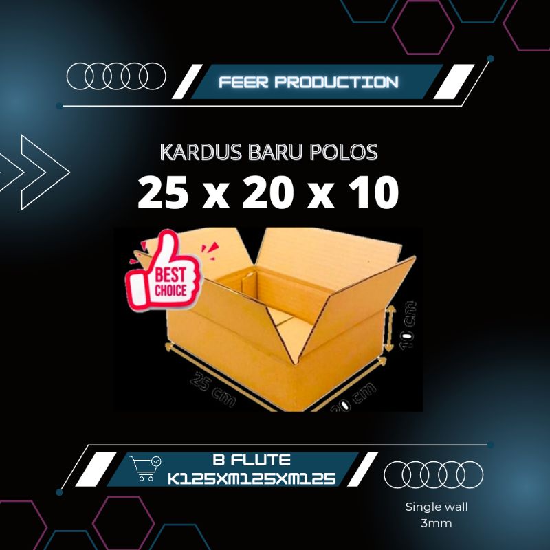 Jual Kardus Packing 25x20x10 | Dus Packing | Kardus Box | Kotak Packing ...
