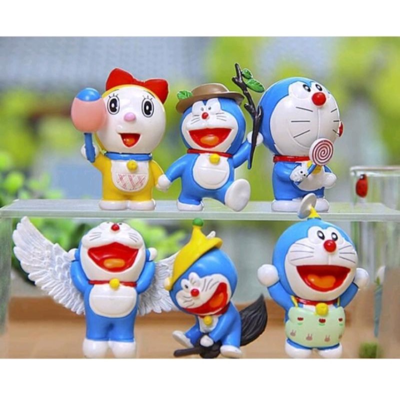 Jual Mainan Figure Doraemon & Friends Set 6pcs | Shopee Indonesia