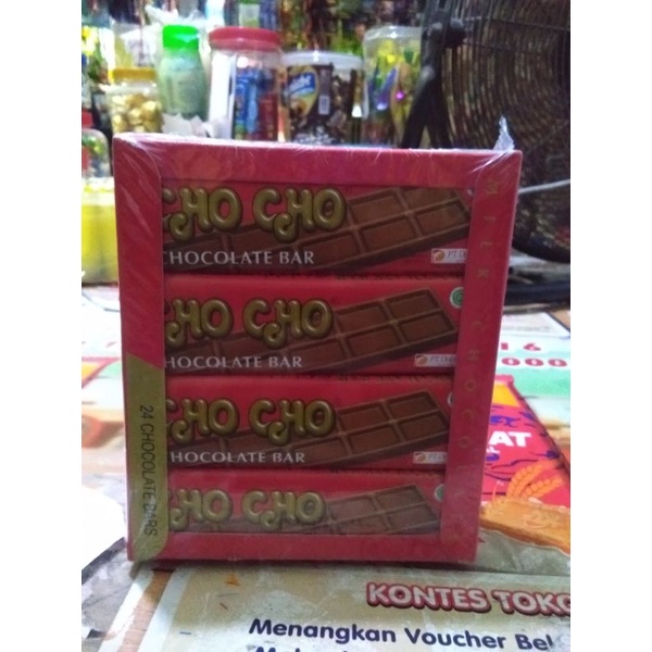 Jual Cho Cho Chocolate Bar (1pak isi 24 pics) | Shopee Indonesia