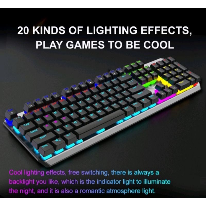 Jual Keyboard Gaming Mechanical AULA F-2066 II Blue Switch Aula ...
