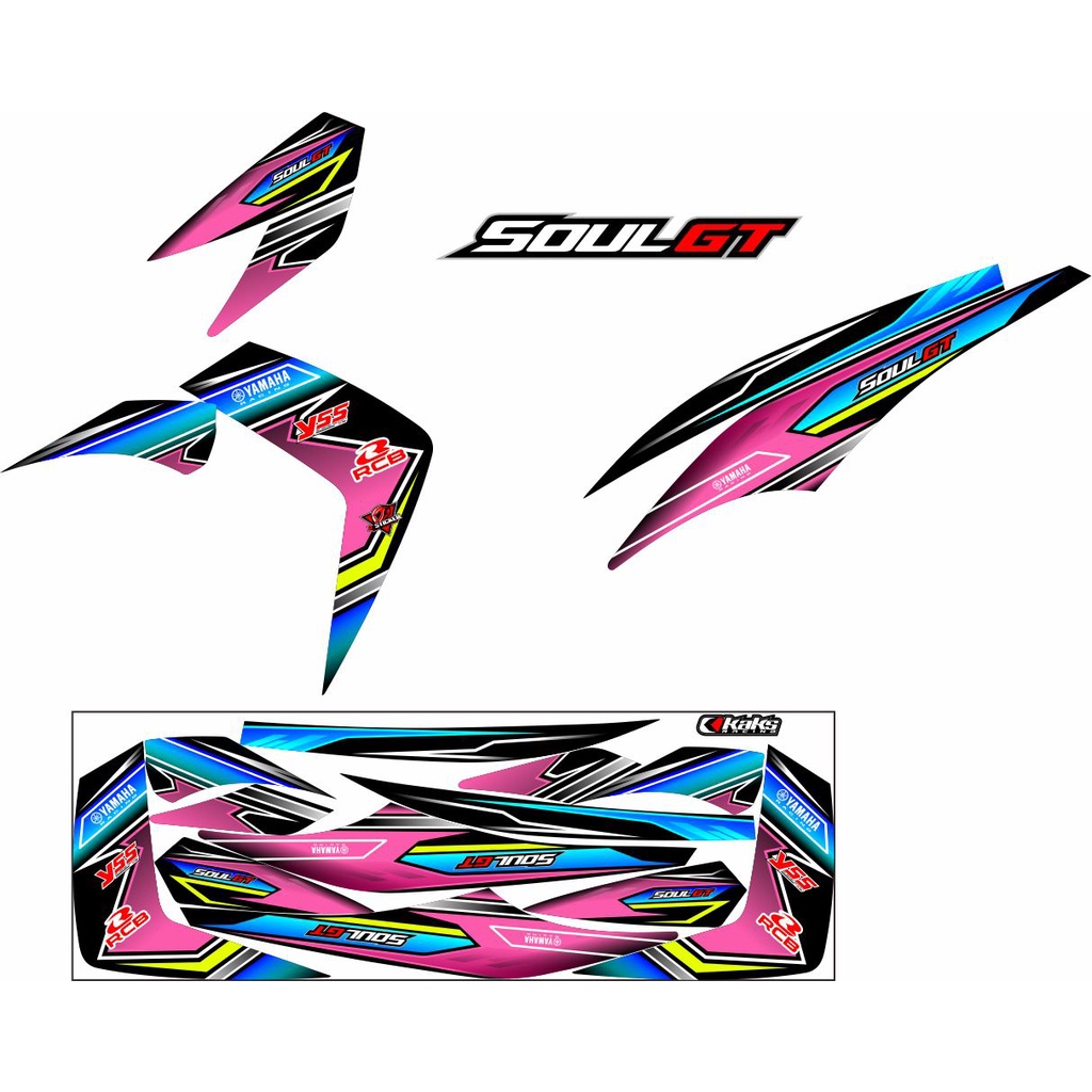 Jual STIKER DECAL Striping Sticker Mio Soul GT 115- Variasi List Motor ...