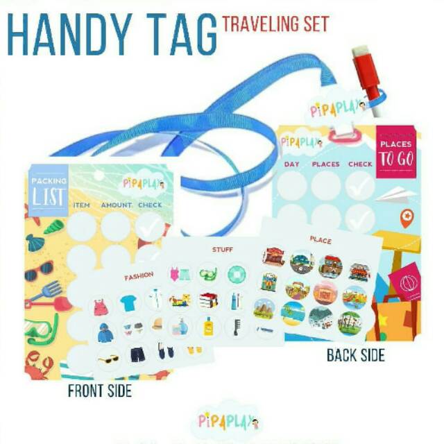 Jual Handy Tag TRAVELLING SET (2 sisi - depan & belakang) | Shopee ...