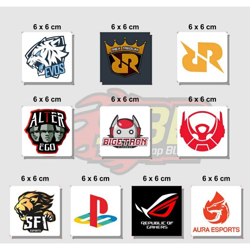 Jual Stiker Sticker Esport Onic Sfi Evos Mobil Legend ML | Shopee Indonesia