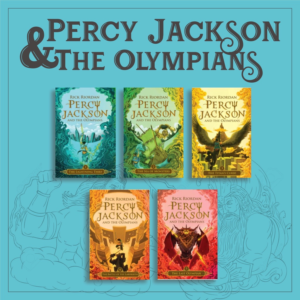 Jual Seri Lengkap Percy Jackson And The Olympians 1 2 3 4 5 6