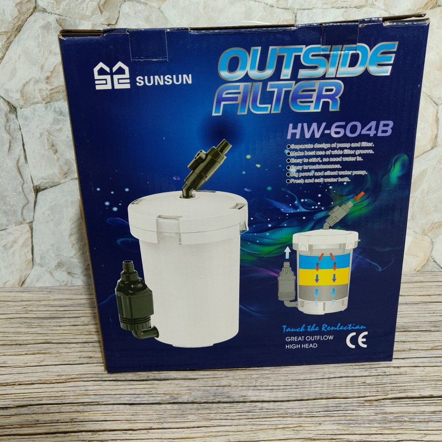 Jual Original Sunsun Outside Filter Canister Akuarium HW 604B | Shopee ...