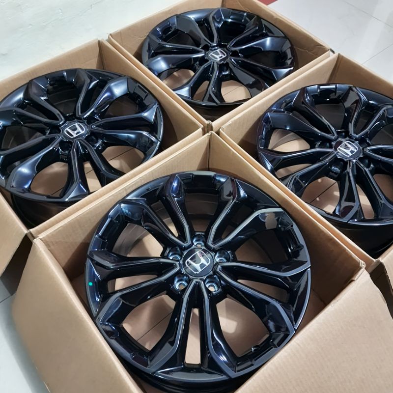 Jual VELG ORI HONDA OEM CRV TURBO BLACK EDITION ORIGINAL ENKEI HONDA ...