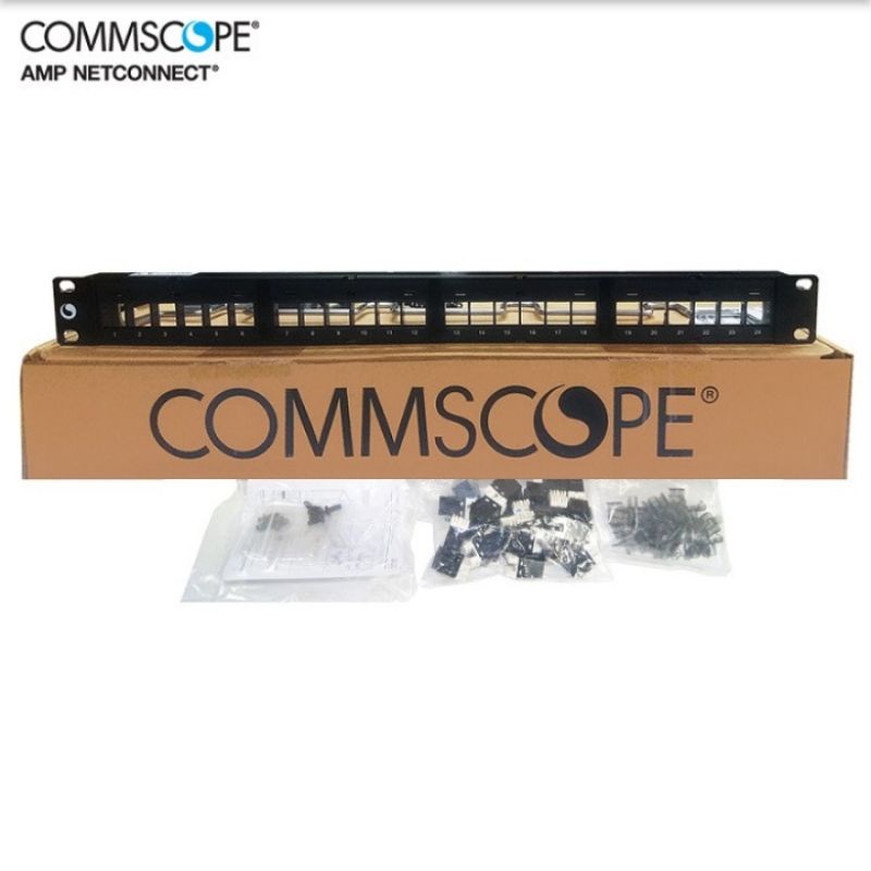 Jual AMP Commscope Patch Panel Cat 6 RJ-45, 24 Ports | Shopee Indonesia