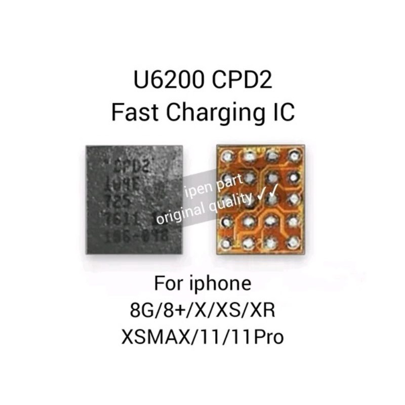 Jual IC Fast Charging CPD2 U6200 Org New Tested | Shopee Indonesia