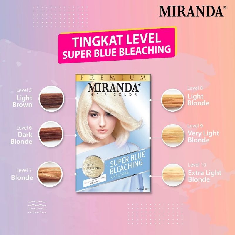 Jual Bleaching Rambut Miranda Hair Color Pastel Series Super Blue ...