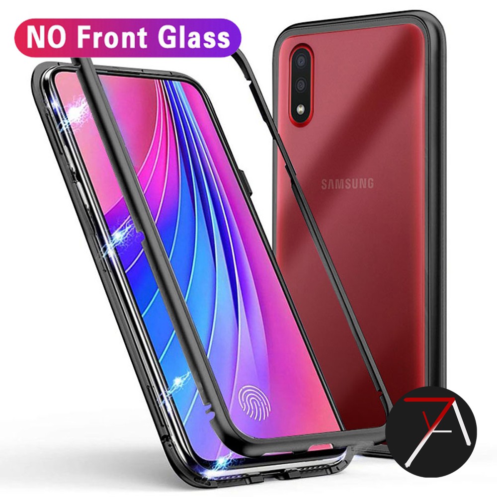 Jual Samsung Galaxy A01 Luxury Magnetic Case Metal Glass Back Cover ...