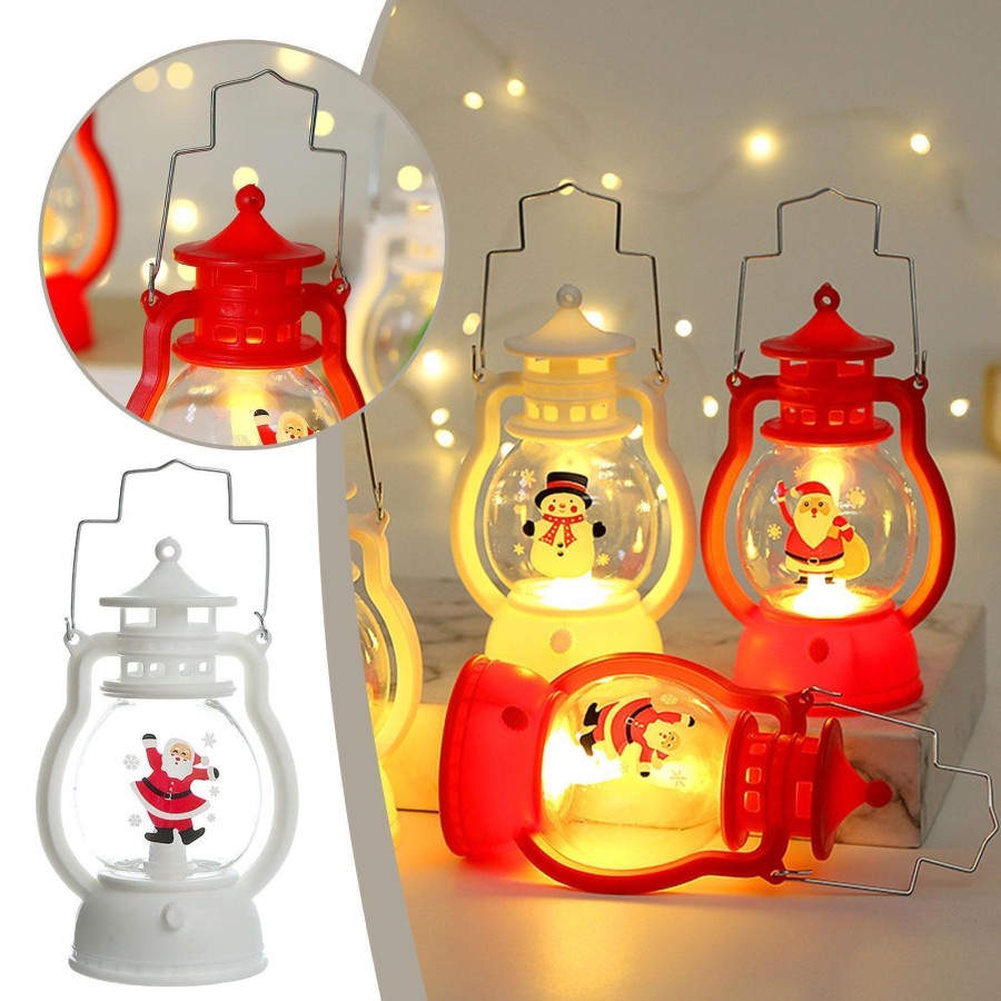 Jual Lentera Mini LED Natal Dekorasi Lilin Lampion Christmas (1pcs ...