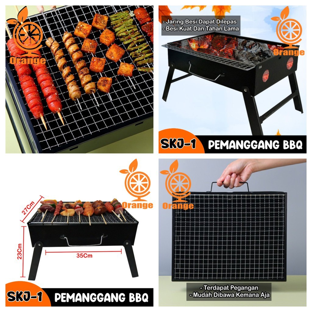Jual Panggangan Portable Sosis Ayam Bakar bbq Sate / Pemanggang ...