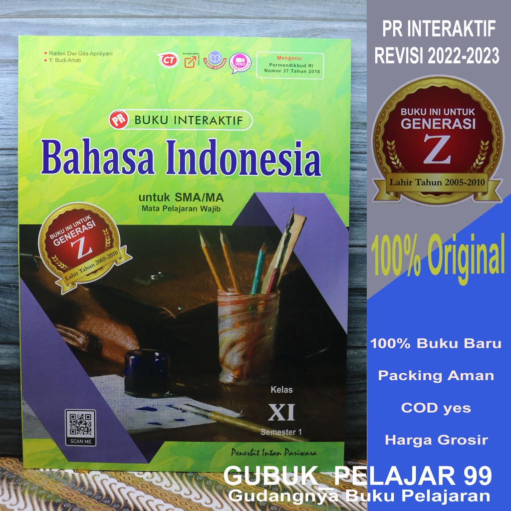 Jual PR BUKU INTERAKTIF BAHASA INDONESIA Wajib 11 Semester 1 SMA/MA Intan Pariwara Edisi GZ 2022 ...